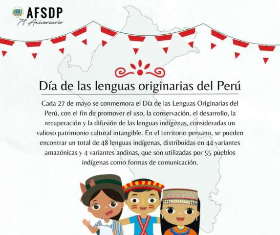 27 DE MAYO, Día de las Lenguas Originarias del Perú 2023 | AFSDP